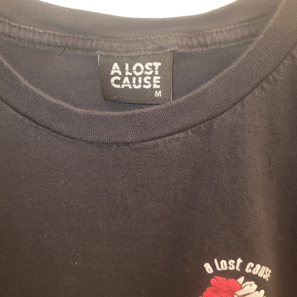 Tops | Black A Lost Cause Tshirt | Poshmark